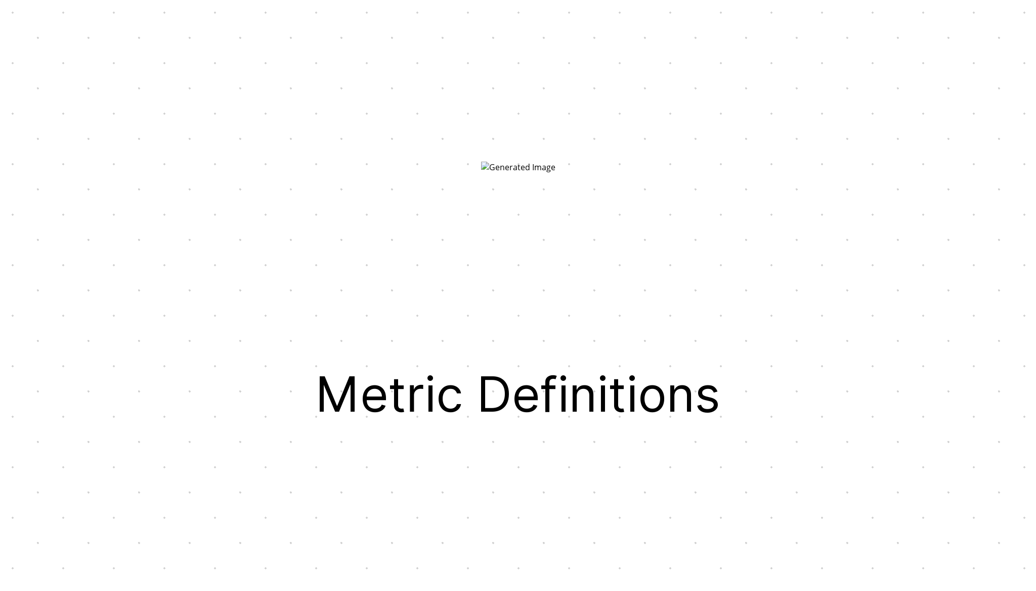 Metric Definitions | Merch Jar | Help Center